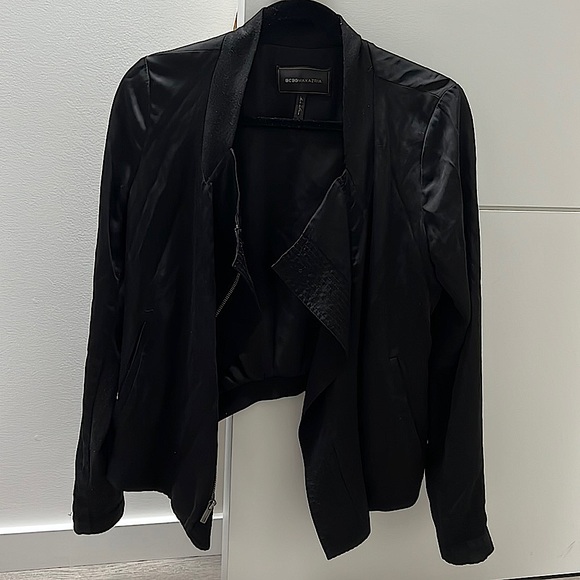 BCBG | Jackets & Coats | Bcbg Asymmetrical Bomber Jacket | Poshmark